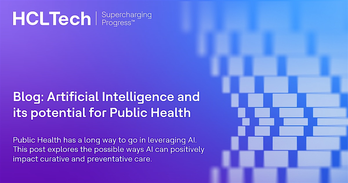 Artificial Intelligence and its potential for Public Health | Blog | HCLTech